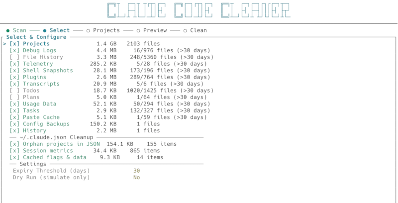 claude-code-cleaner — command-line utility in Rust // Lib.rs