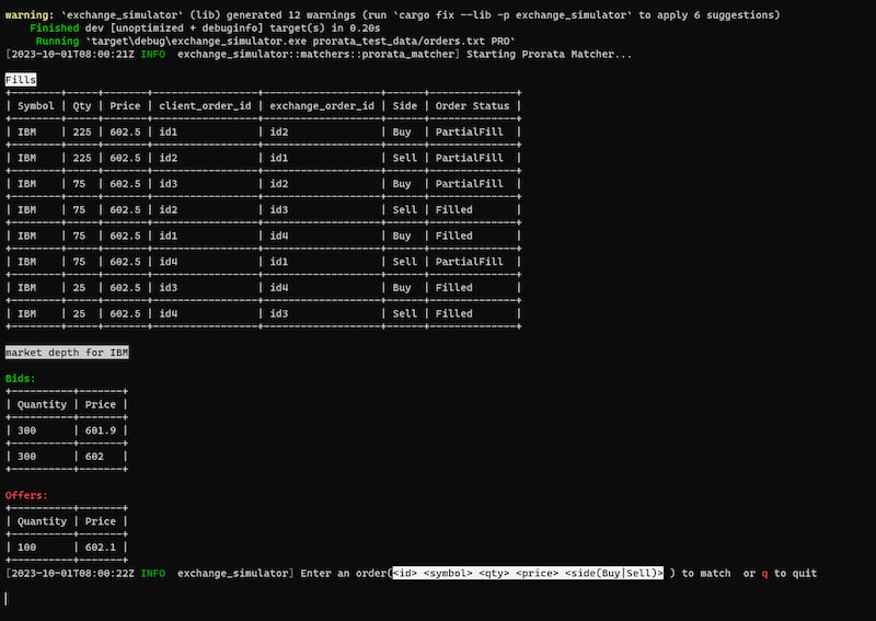 Matching Engine — Rust Utility Lib Rs