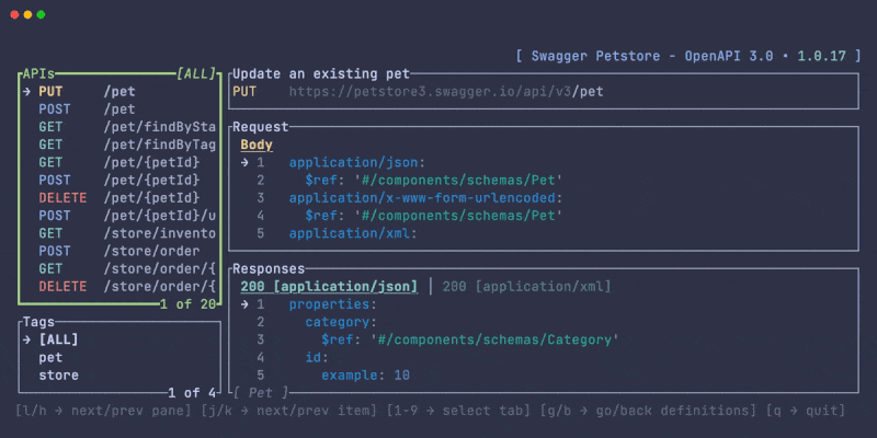 openapi-tui — Rust application // Lib.rs