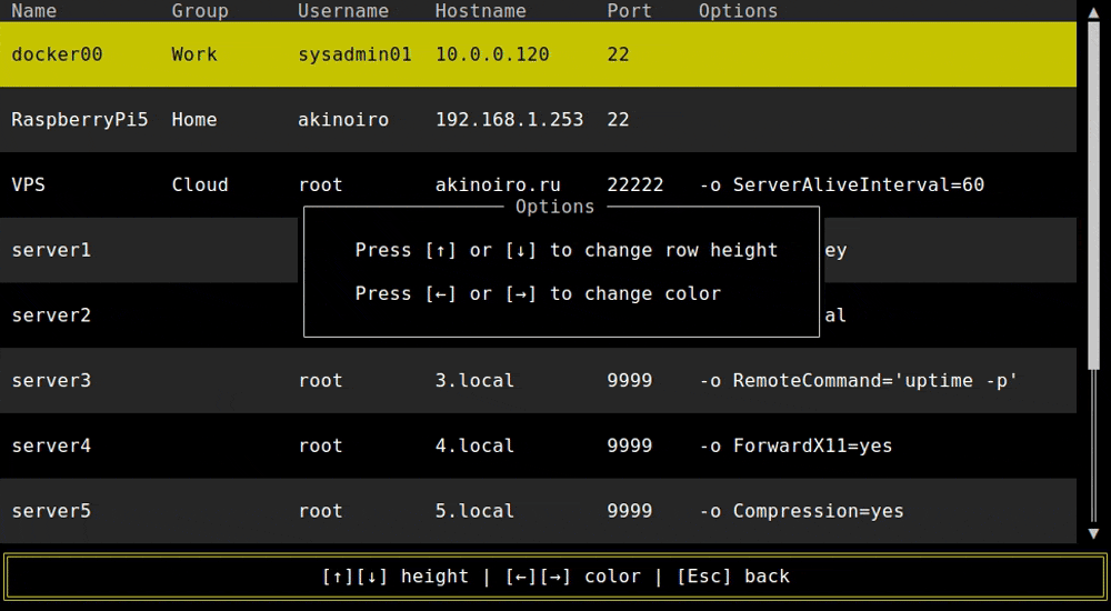 SSH-List — command-line utility in Rust // Lib.rs