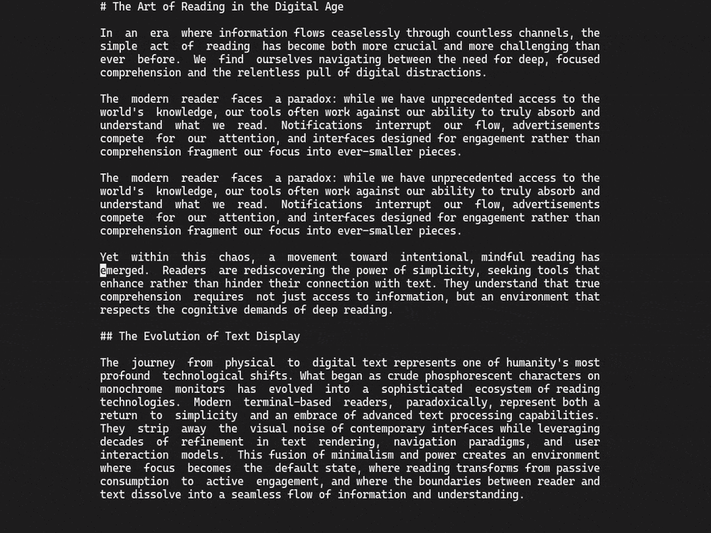 cli-text-reader — Rust utility // Lib.rs