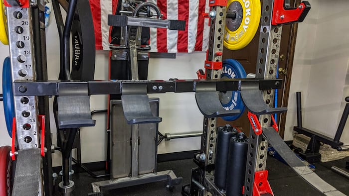 VersaSpot Dumbbell Spotter System: J-Hooks for Your Dumbbells | Garage ...