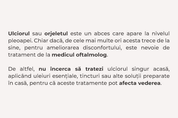 Remedii naturale pentru ulcior (orjelet)